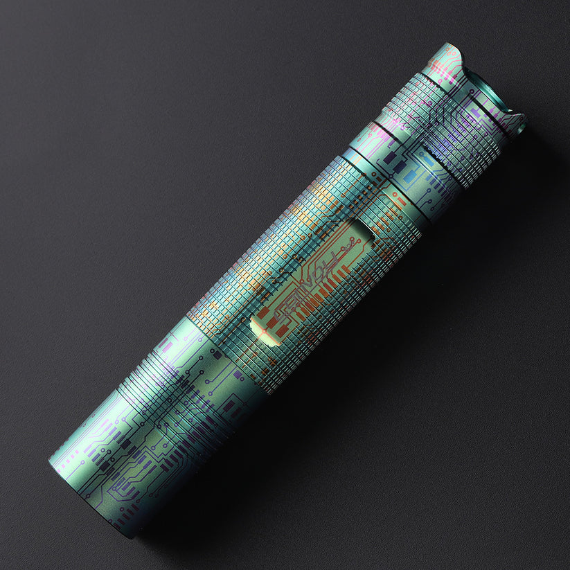 Convoy - S2+ 18650 Titanium Ti Flashlight Green Circuit LIMITED EDITIO