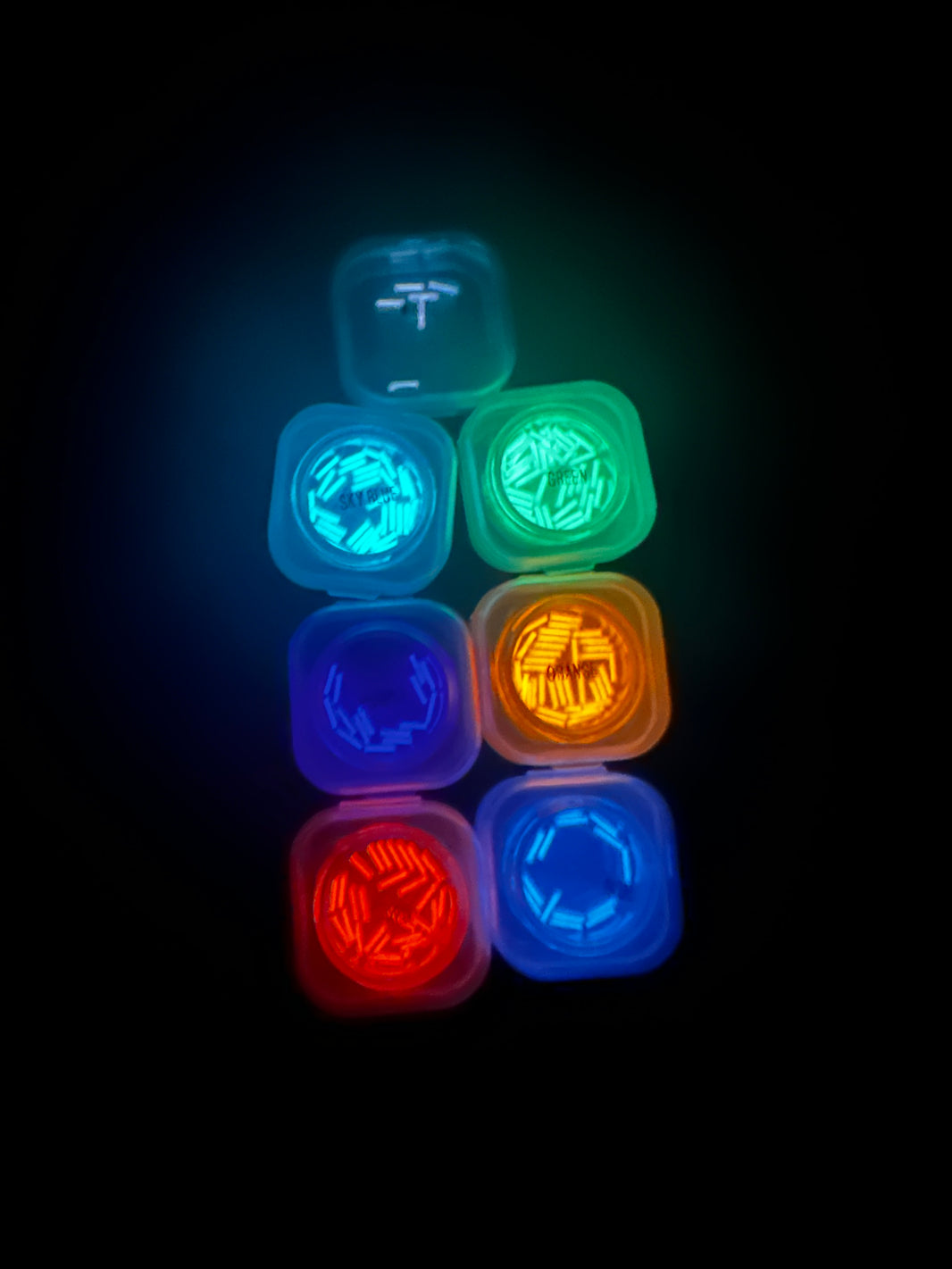 Glow Vials 1.5mm x 6mm Self Luminescent Glow Tubes - Tritium Replaceme